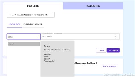 Web Of Science 只能用主题检索web Of Science没有主题搜索 Csdn博客