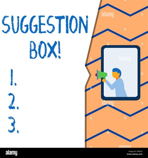 Conceptual Hand Writing Showing Suggestion Box Concept Meaning