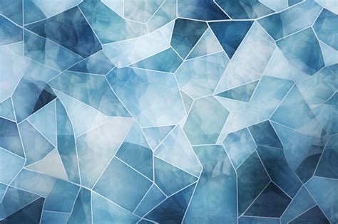 Premium Vector 3d Illustration Blue Geometric Pattern Geometry