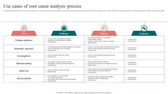 Root Cause Analysis Process Slide Team
