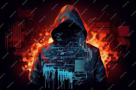 Premium Ai Image Person In Hood Ai Hacker Generative Ai