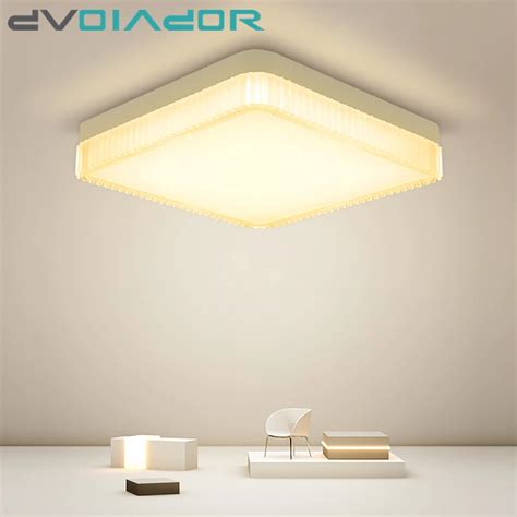 크리스탈 물결 모양 사각형 천장 램프 220v 48w 36w 24w 18w Led 샹들리에 거실 침실 복도 통로 Aliexpress