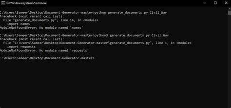 Modulenotfounderror No Module Named Names · Issue 3 · Rvaidun
