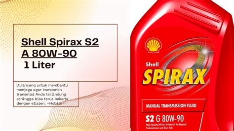 Oli Shell Spirax S2 G 80w 90 1 Liter Oli Persneling Or Transmisi Original Lazada Indonesia