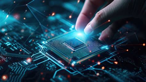 A New Cpu Technology Concept With A Hand Holding A New Generation Cpu Symbolizing Cutting Edge