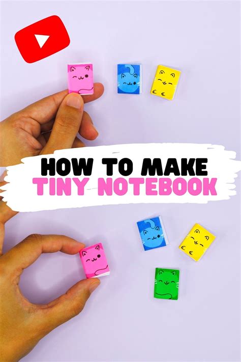 How To Make A MINI NOTEBOOK DIY Mini Notebook Diy Notebook Mini Notebooks Mini Books