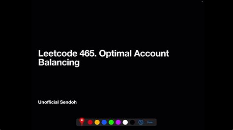 Leetcode 465 Optimal Account Balancing English Youtube