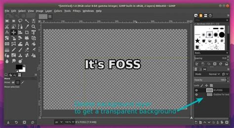 how to add border around text in gimp