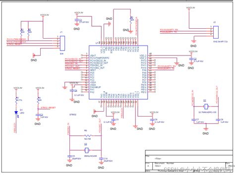 Stm32f103c8t6最小系统原理图和pcb Stm32f103c8t6最小原理图 Csdn博客