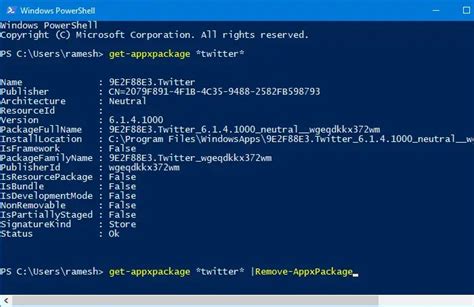powershell command for microsoft store