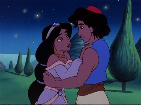 Image Aladdin And Jasmine Kiss Attempt Disney Wiki Fandom