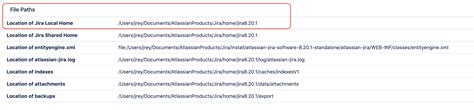Find The Location Of The Jira Home Directory Jira Atlassian Documentation