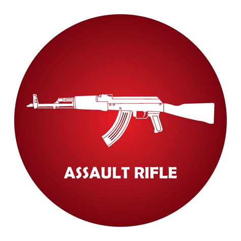 Assault Rifle Icon 46432580 Vector Art At Vecteezy