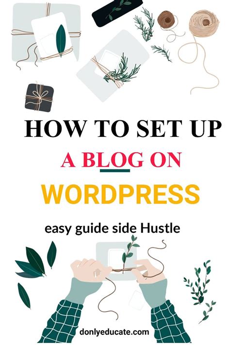 how to set up a blog on wordpress
