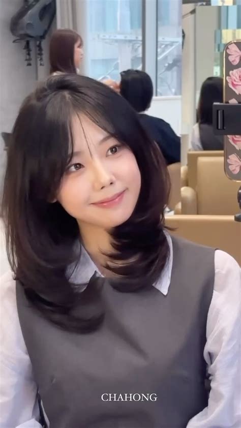 차홍룸 강남대로점 배진이 강남역미용실 레이어드컷 레이어드펌 풍성한 볼륨 레이어드c컬펌 🎀 제 디자인은 얼굴형에 맞게