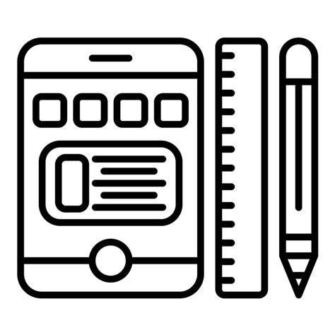 Ui Ux Designer Line Icon 14729157 Vector Art At Vecteezy