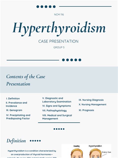 Hyperthyroidism Case Presentation Pdf Hyperthyroidism Thyroid