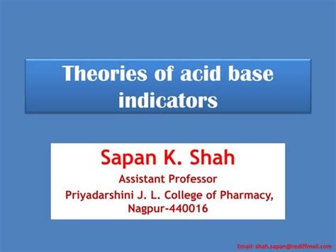 Theory Of Indicator Pptx Chemistry Science Theory Of Indicator Pptx Chemistry Science