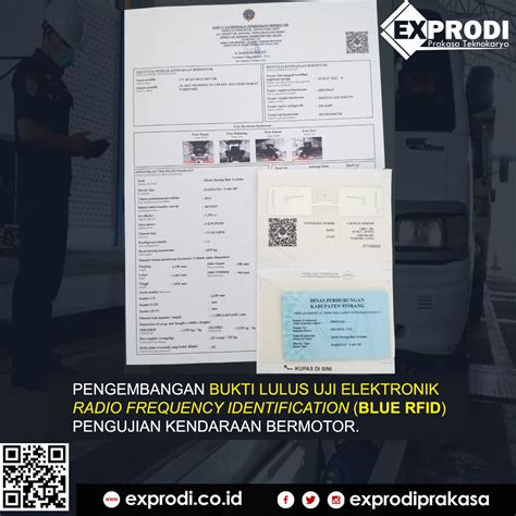 Rfid Sebagai Bukti Lulus Uji Elektronik Blue Pengujian Kendaraan