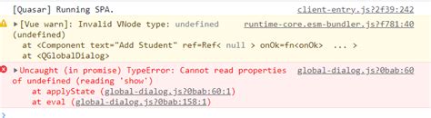 Qdialog Ref Error While Using Qdialog Plugin With Custom Component
