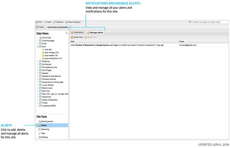 setting up alerts stat help centrestat help centre