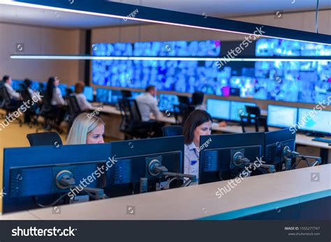 Male Computer Operator Monitoring Security Computer Stock Photo Shutterstock