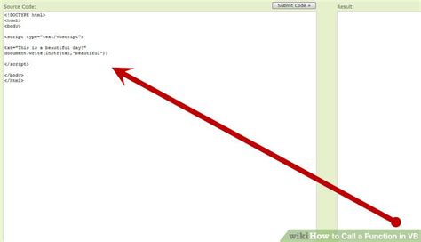 How To Call A Function In Vb 3 Steps With Pictures Wikihow