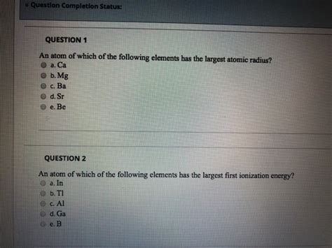 Which Is The Largest Atom
