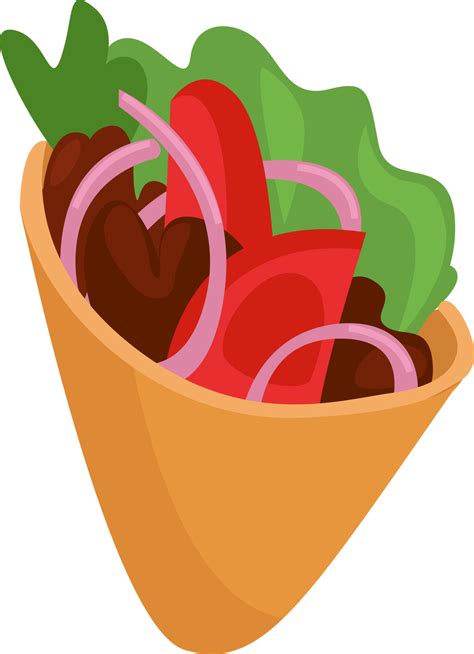 Delicious Burito Illustration Vector On A White Background 13791811