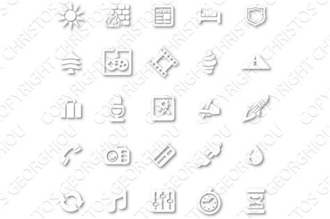 White Minimalist Icon Set Minimalist Icons Icon Set Minimalist
