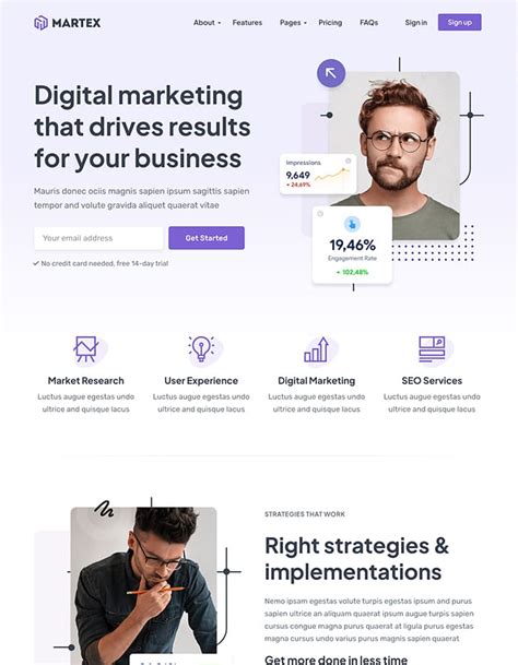 Martex Tailwind Css Software Saas And Startup Template