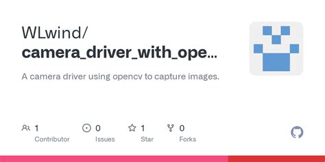 Github Wlwindcameradriverwithopencv A Camera Driver Using Opencv To Capture Images