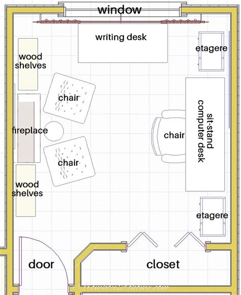 Large Home Office Layout