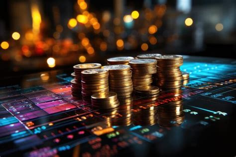 World Of Electronic Crypto Bitcoin Money And Soaring Income Graphs