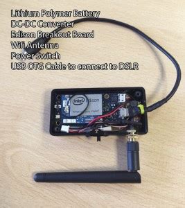 First Intel Edison Project DSLR Camera Controller DavidHunt Ie