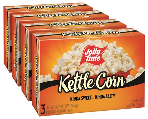 Kettle Corn Microwave Popcorn Kinda Sweet And Kinda Salty Jolly Time® 🍿