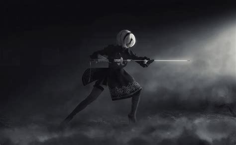 2b Nier Automata Cosplay 4k Wallpaperhd Games Wallpapers4k Wallpapers