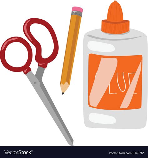 Scissors And Glue Stick Clip Art At Alexander Tisdale Blog