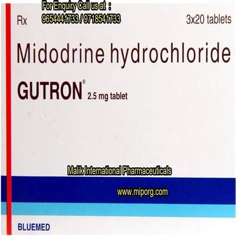25 Mg Gutron Tablets At ₹ 1300stripe Midodrine Tablets In New Delhi