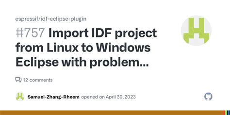 Import Idf Project From Linux To Windows Eclipse With Problem Iep 944