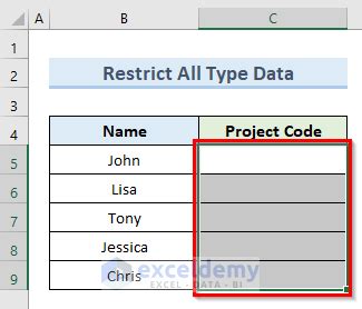 How To Restrict Data Entry In Excel Cell Simple Methods ExcelDemy