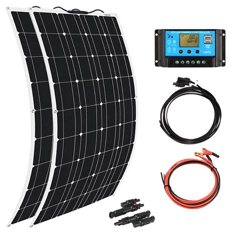 Xinpuguang Flexible Solar Panel 200w 12v Solar Panel Kit 2pcs 100w
