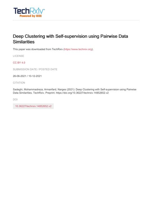 Pdf Deep Successive Subspace Learning For Data Clustering