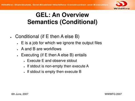 Ppt Wildfire Distributed Grid Enabled Workflow Construction And Execution Powerpoint