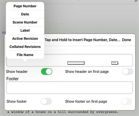 How Do I Edit The Header In Final Draft Go Ipad Final Draft