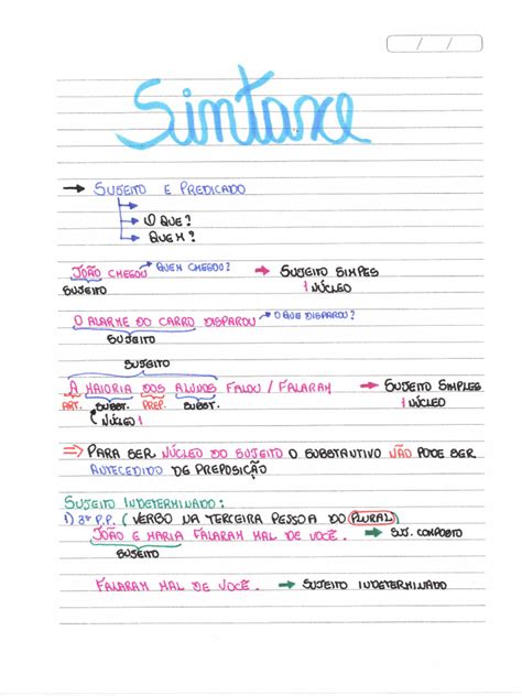 Sintaxe Pdf