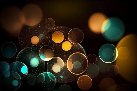 Premium Photo Abstract Bokeh Background Generative Ai