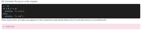 Solved Consider The Given Code Snippetx 15if X 2 0
