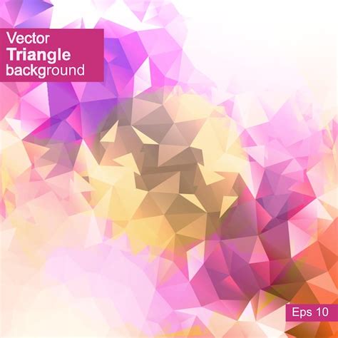 Premium Vector Triangular Style Abstract Background Illustration