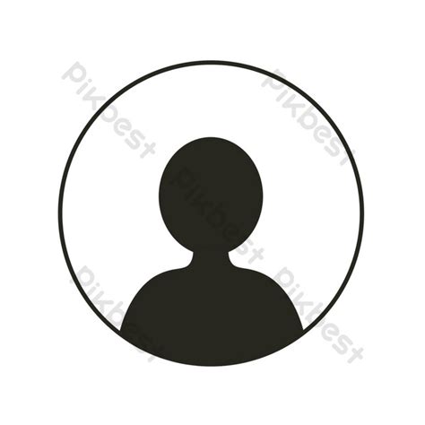 검은 색 기본 아바타 일러스트 Png Psd 무료 다운로드 Pikbest